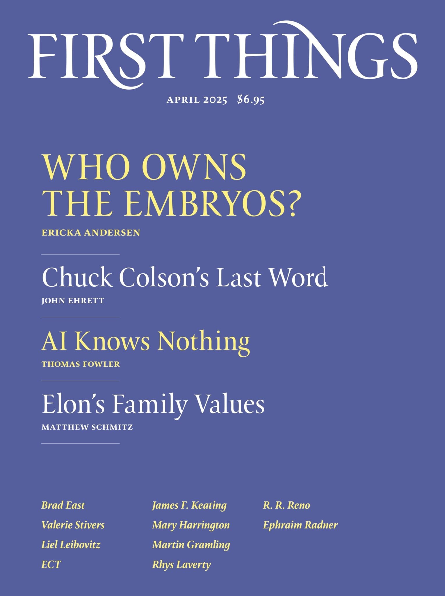 Elon’s Family Values - First Things