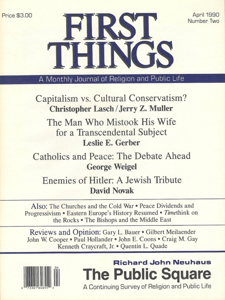 Conservatism Against Itself - First Things