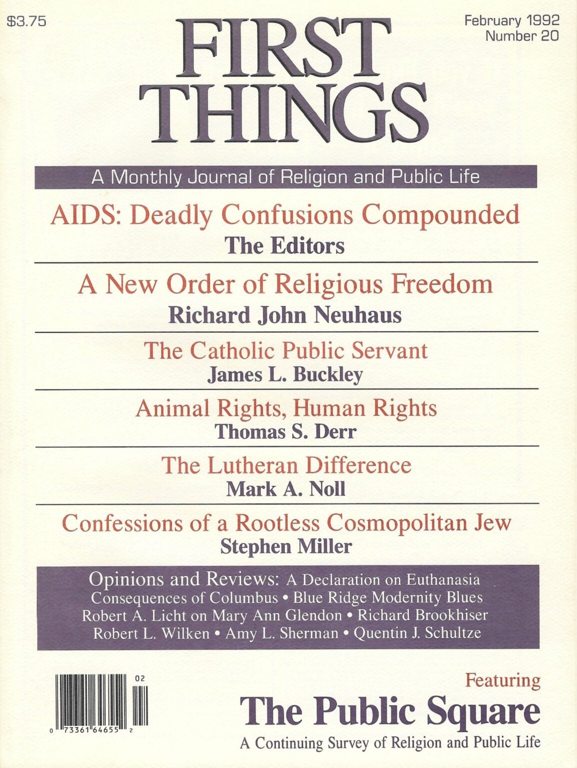 A New Order of Religious Freedom - First Things
