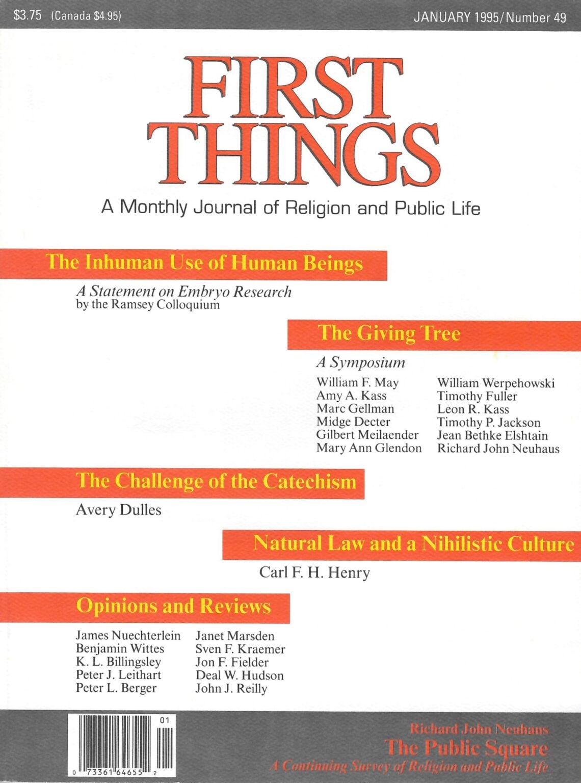 The Giving Tree: A Symposium - First Things
