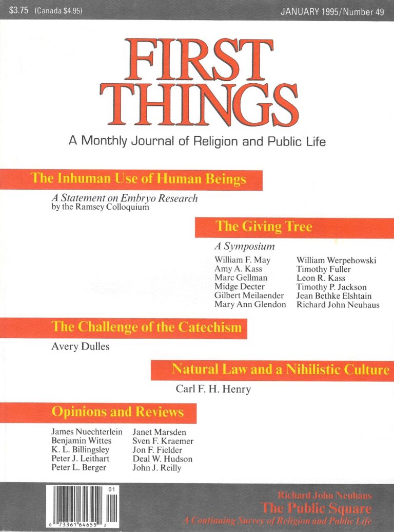 Natural Law and a Nihilistic Culture - First Things